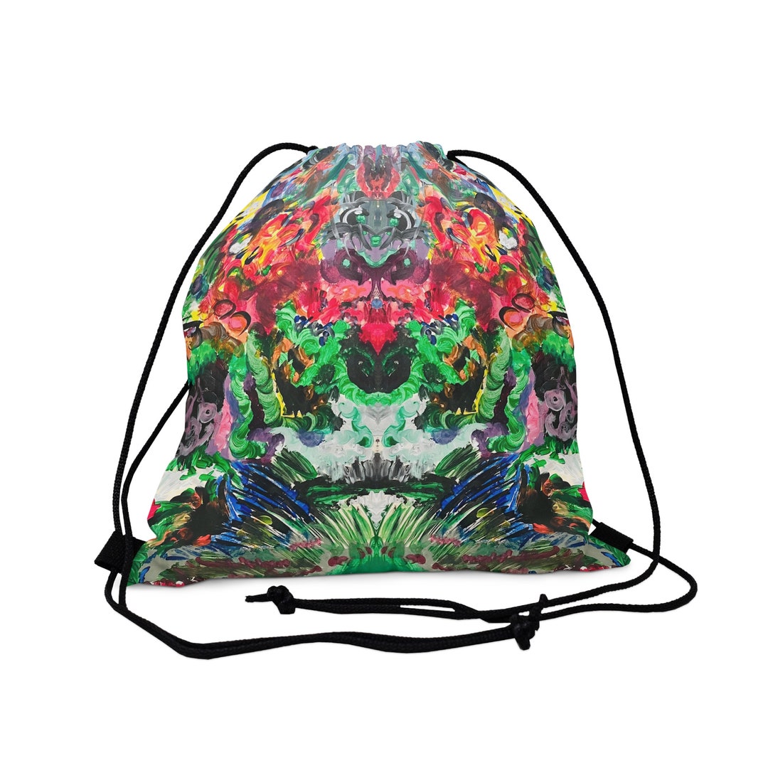 Inverted Flora Drawstring Bag - Etsy