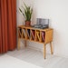MCM Mid Century Modern Vinyl Record Storage, Large Turntable Stand ...