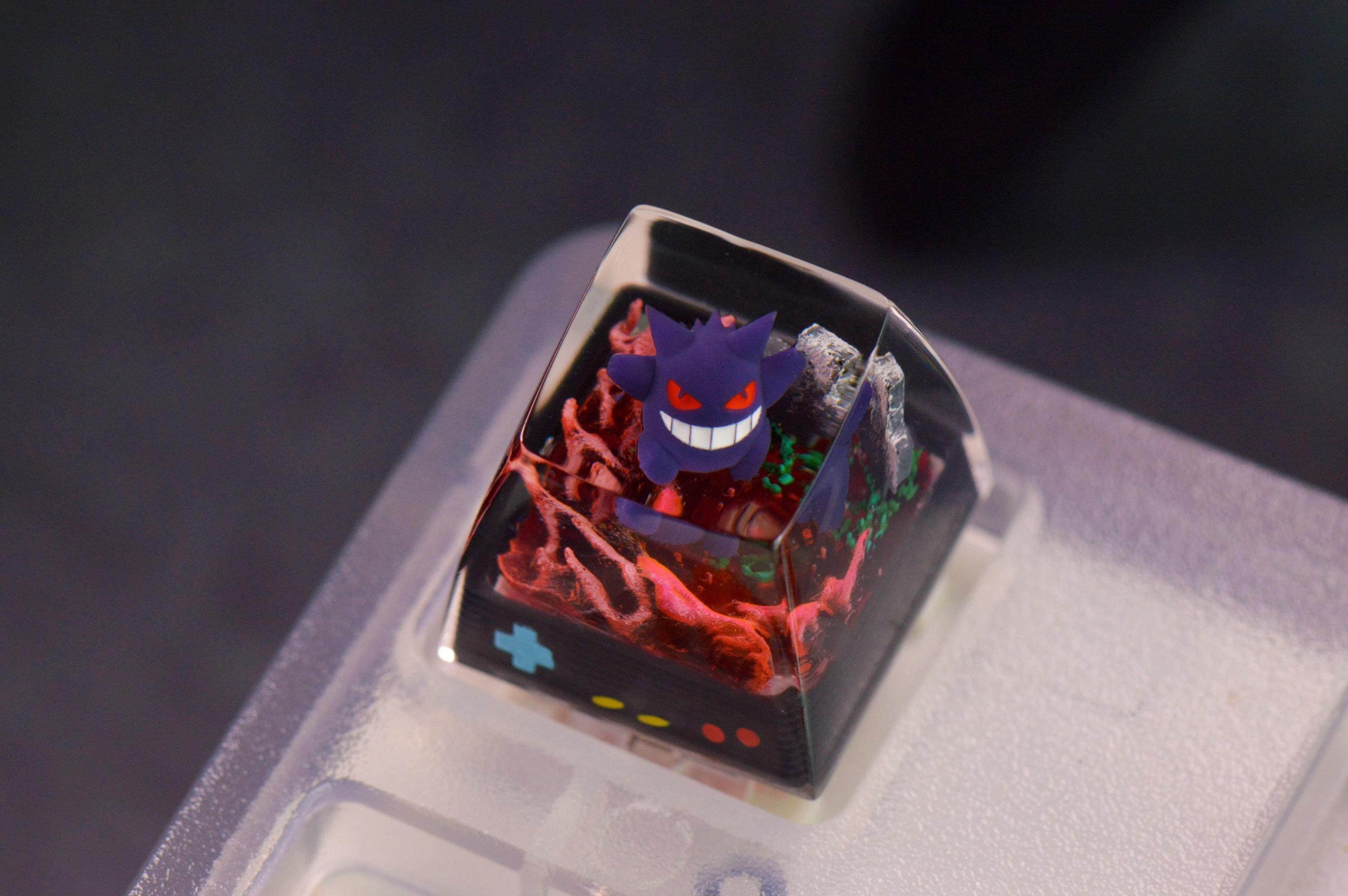 Poke Monster Resin Keycap Anime Handmade Artisan Mechanical Keyboard ...