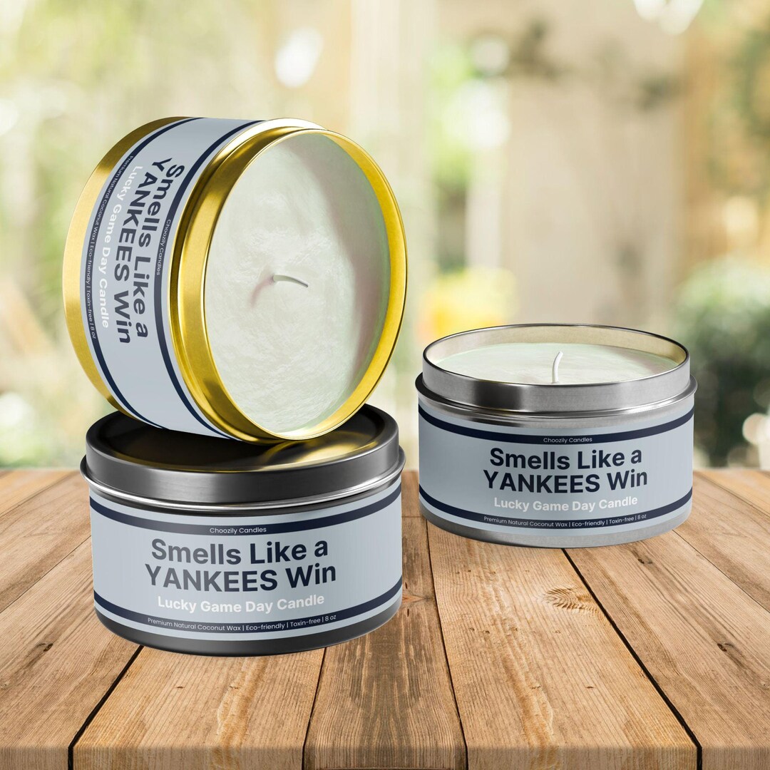 New York Yankees Candle Gift, Yankees Lucky Tin Candle, Sport Fans Gift ...