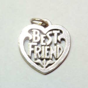 James Avery best Friend Heart Charm Sterling Silver Charm Etsy India