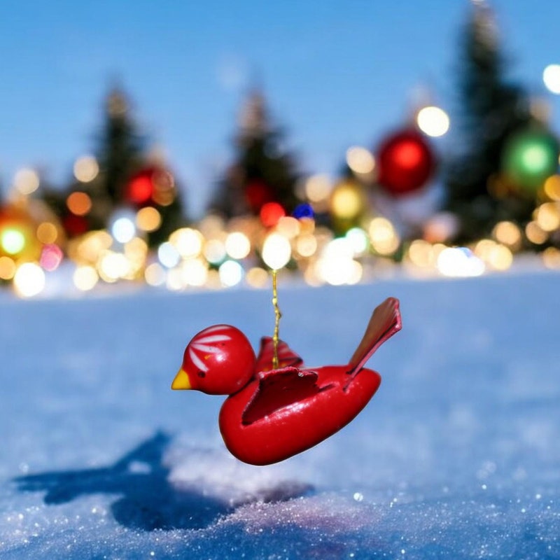 Red Bird Ornament - Etsy