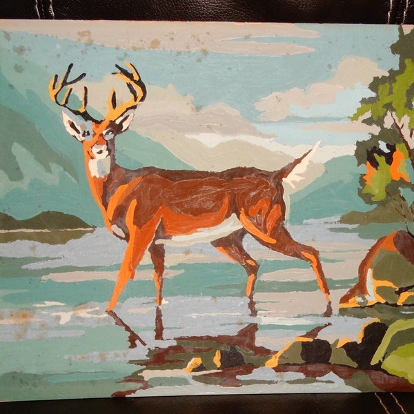Paint by Number Deer - Etsy