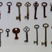 Vintage Ring of Keys, Decoration Keys, Prop Keys, Victorian Style Keys ...