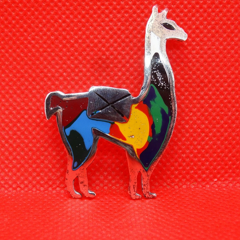 Llama Pin - Etsy