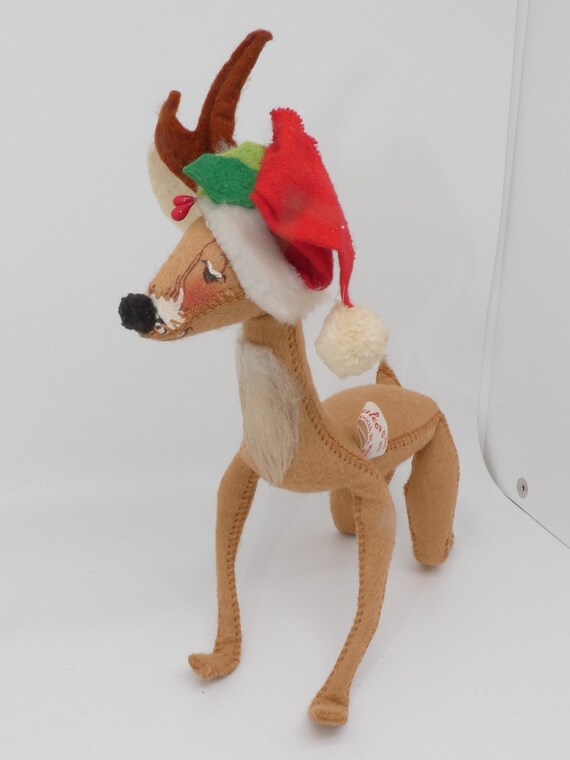Vintage 1970 Annalee Happy Reindeer Deer Doe - Etsy
