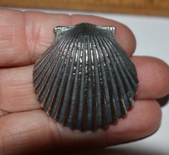 Retired James Avery Large Scallop Shell Brooch, Clam … - Gem