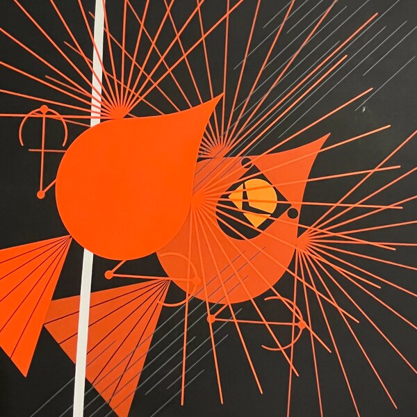 Red Abstract Art - Etsy