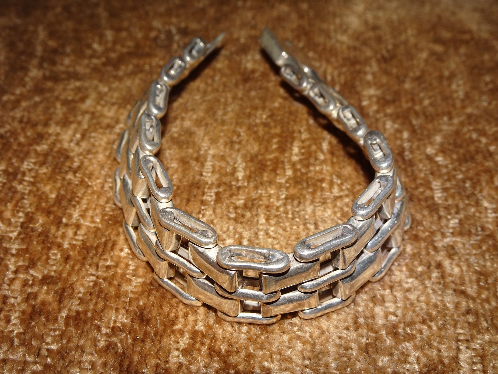 Mexico 925 Sterling Silver Mexico Bracelet Modernist | Etsy