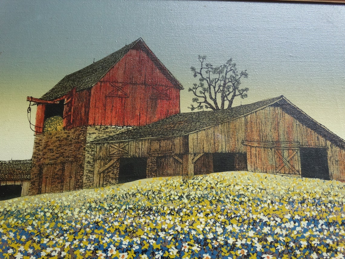 H. Hargrove Original Oil Painting on Canvas Artist H. - Etsy