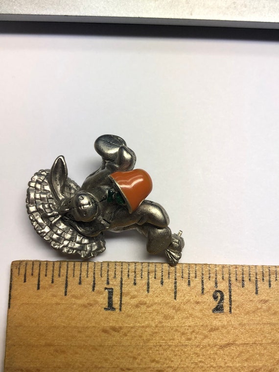 Vintage Gray Pewter Walt Disney Eeyore Brooch, Planti… - Gem