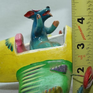 Vintage Estate Mexican Clay Airplane Sculpture Folk Art Pottery, Hand ...