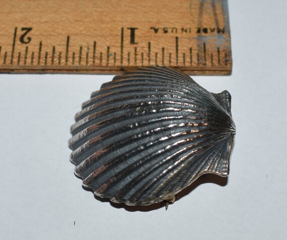 Retired James Avery Large Scallop Shell Brooch, Clam … - Gem