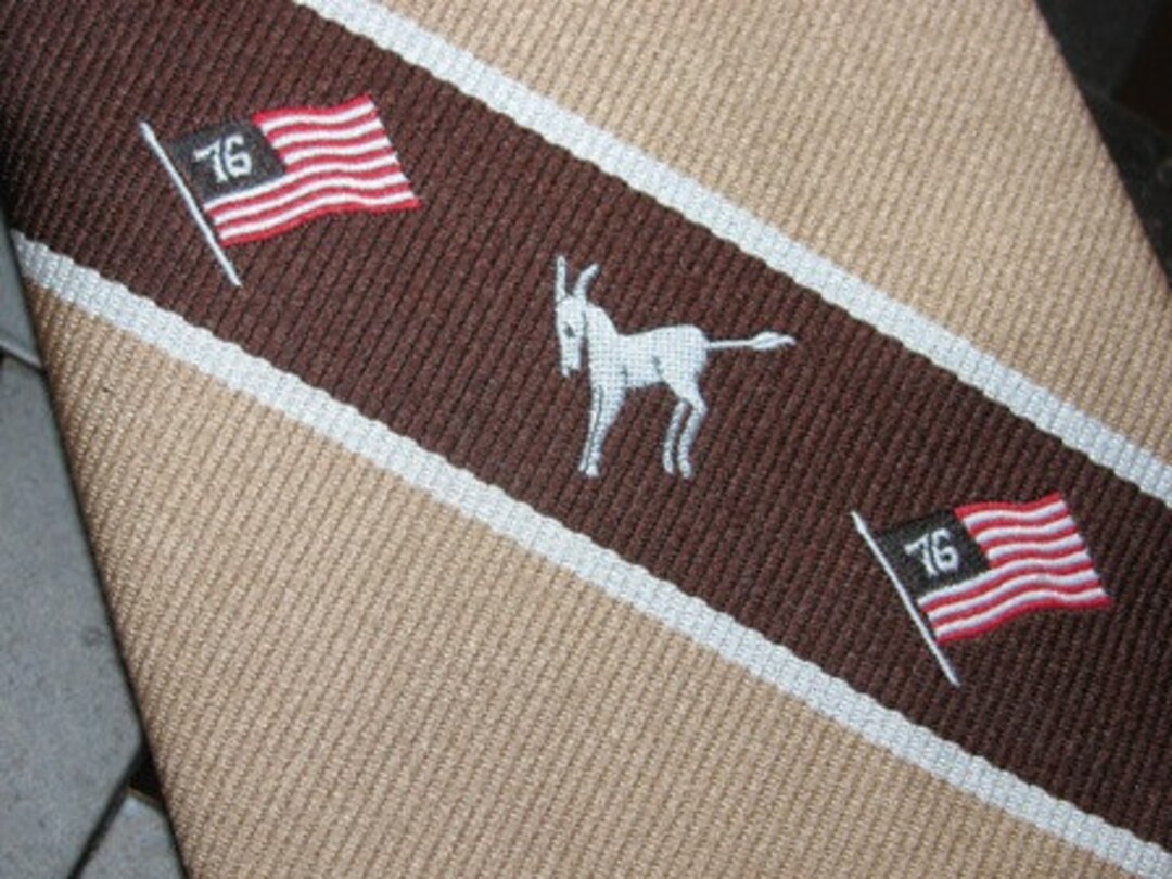 Mens Tie, 1976 Political Tie, Jimmy Carter, Bicentennial Year ...