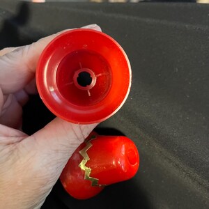 1950s Red Plastic Bell String Light Covers, Mid Century, Retro Red ...