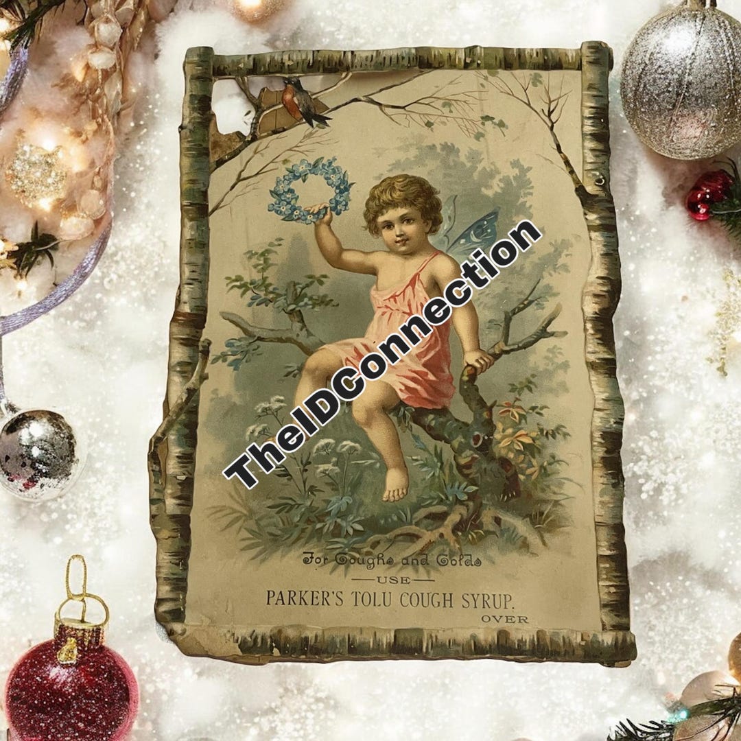 Victorian Trade Card , Parker's Tolu Cough Syrup Victorian Trade Card ...