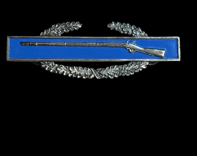WWII US Army CIB Combat Infantry Badge Pin Back, Military Collectible ...