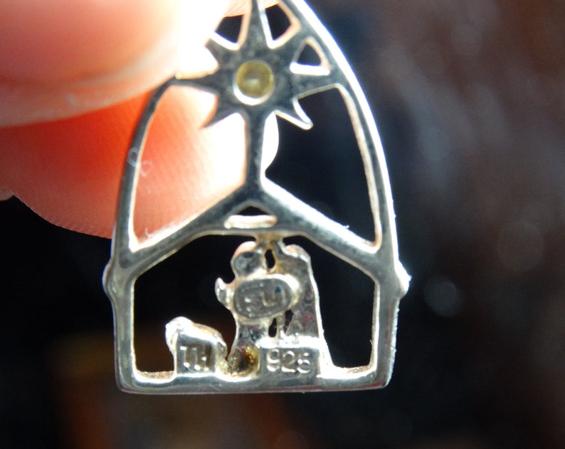 Sterling Silver Nativity Pendant SU Silver Christmas - Etsy
