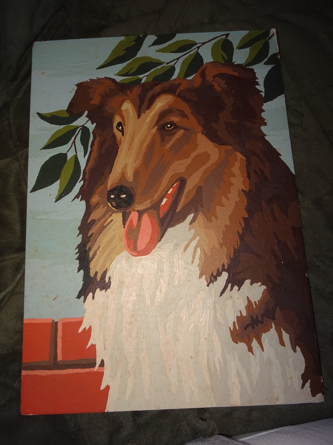 Beautiful Collie Paint by Number Lassie Man's Best - Etsy