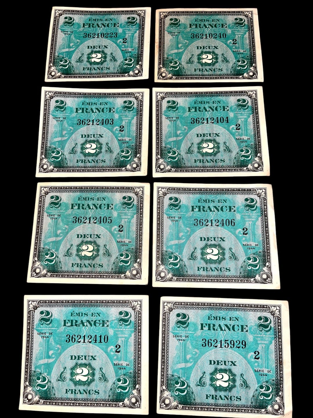 France 5 Francs 1944 Banknote Currency WW2, French Bank Note - Etsy