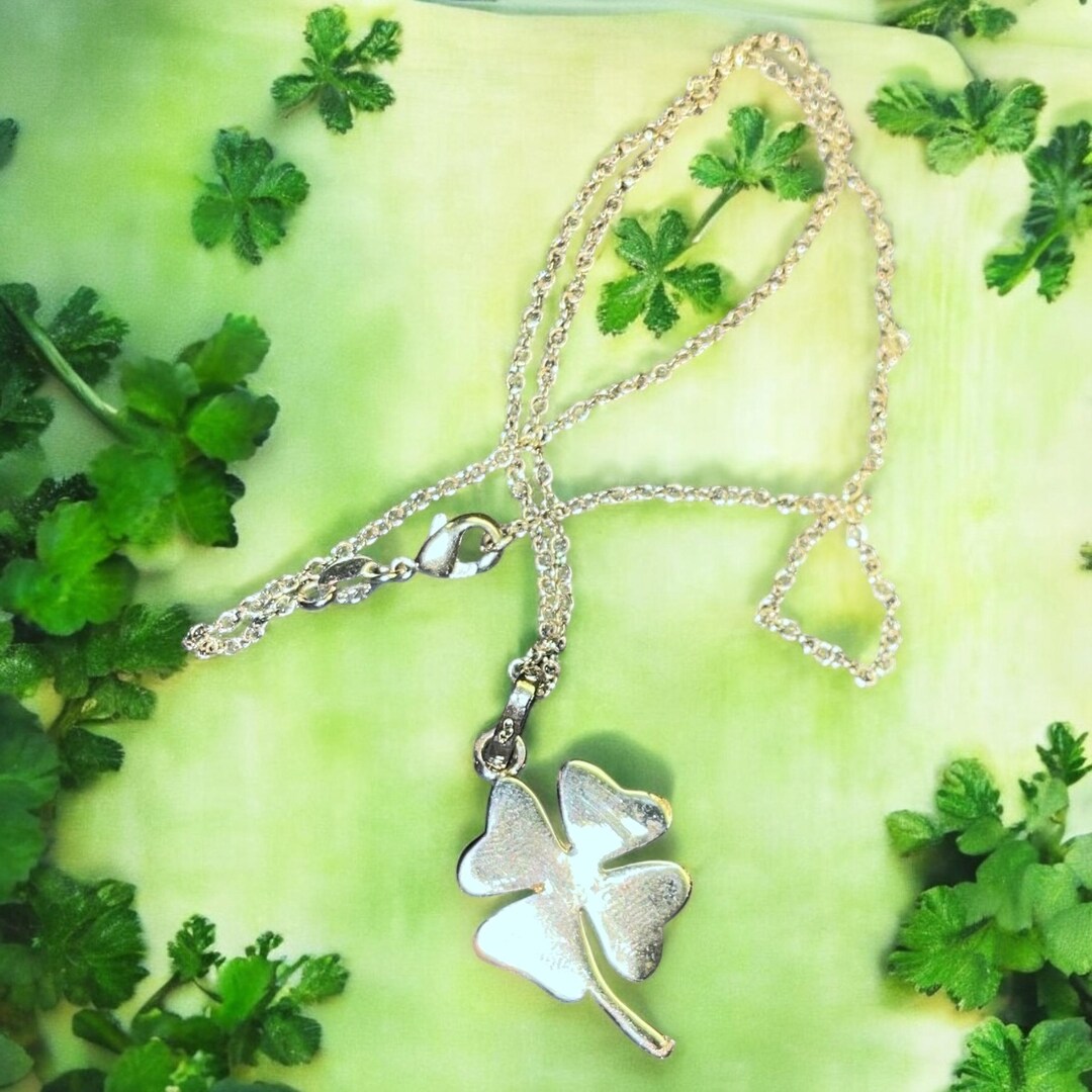 925 Sterling Silver 4 Leaf Clover Necklace, Silver Clover, Shamrock Pendant Necklace - Etsy