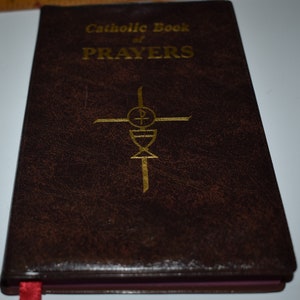 1990 Catholic Book of Prayers Large Print Illustrated Edition Pre-owned, Religious Book - Etsy