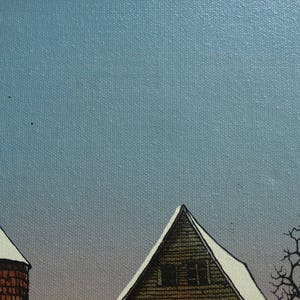 H. Hargrove, Original Oil Painting on Canvas Artist H. Hargrove, Red ...