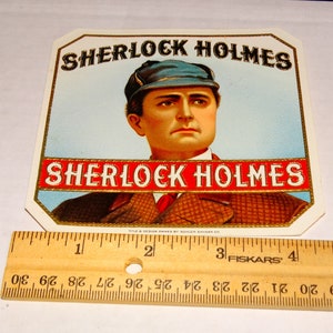 Vintage Cigar Box Label - "sherlock Holmes" Investigator ...