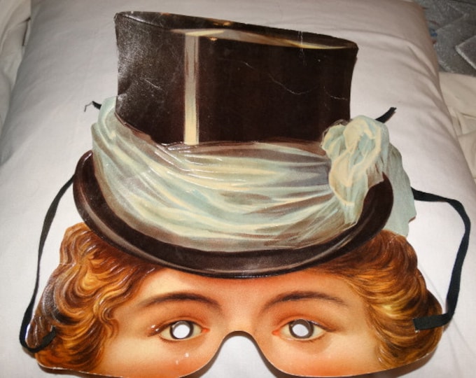 Genuine Victorian Mask, Paper, Produced by H.P. Decorations UK, Bury St ...