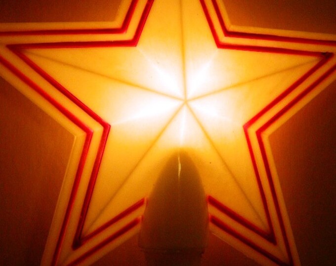 Vintage Mid-center Plastic Tree Topper Christmas Tree Red & - Etsy