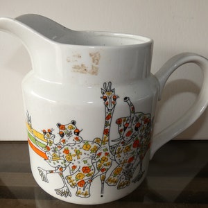 RARE Zoophisticates Ceramic Pitcher Gant Gaither the Haldon Group Zoo ...
