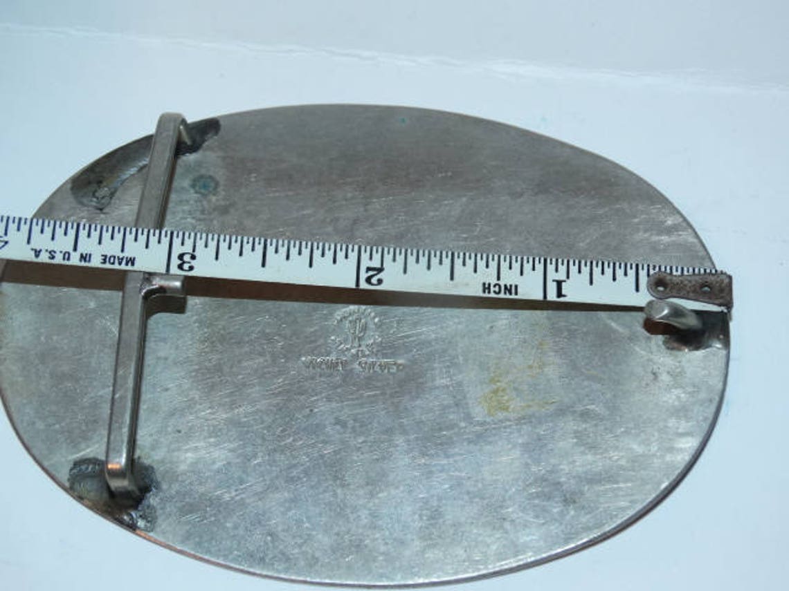 1960's Frontier Nickel Silver Belt Buckle Western Belt | Etsy