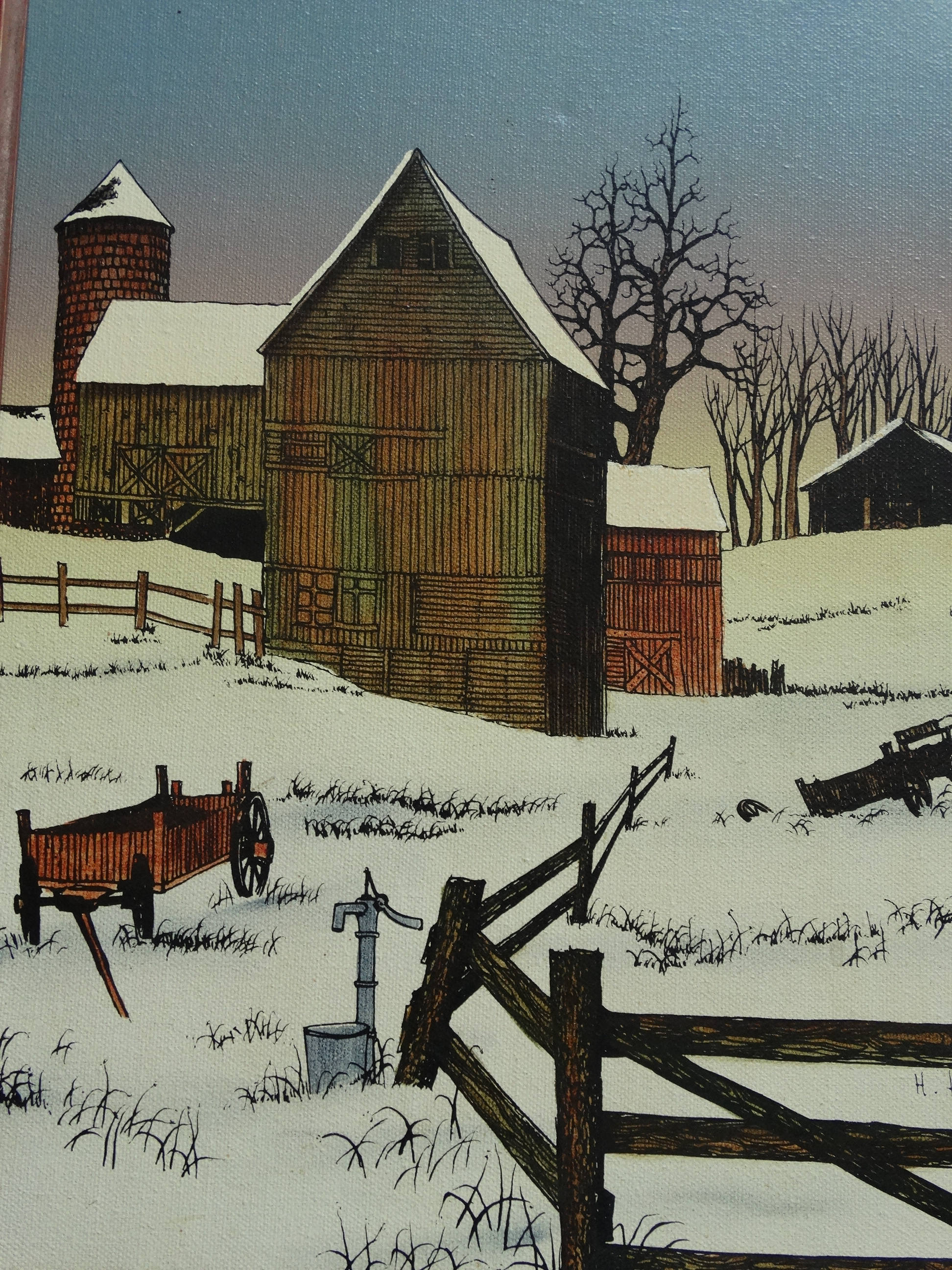 H. Hargrove Original oil painting on canvas artist H. | Etsy