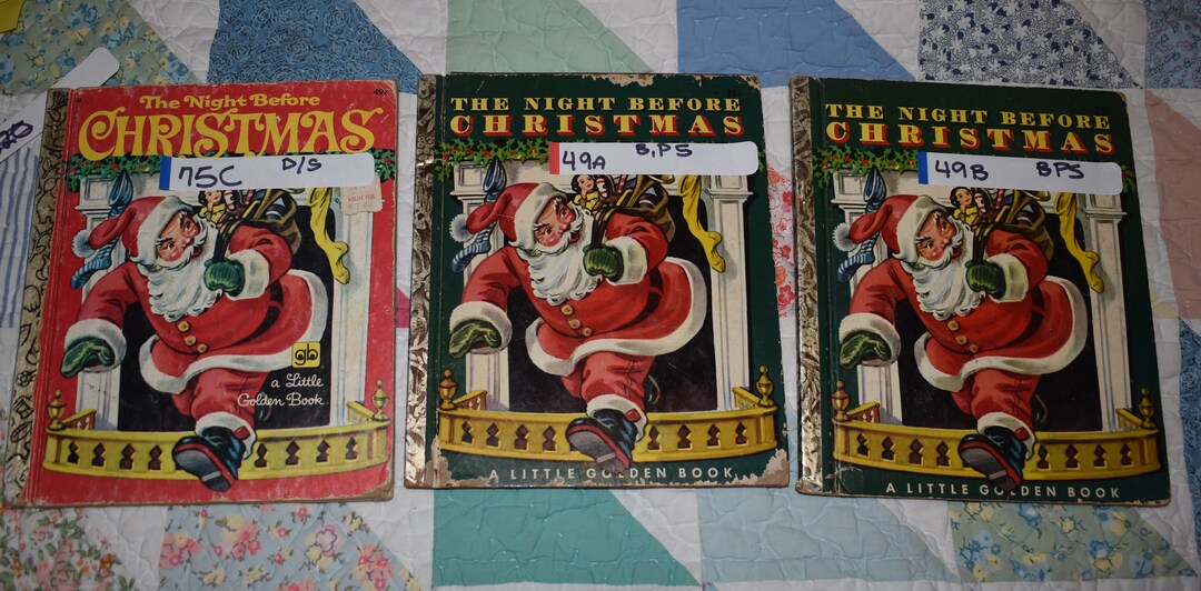 1949-1975 the Night Before Christmas Story Book, Clement C. Moore ...