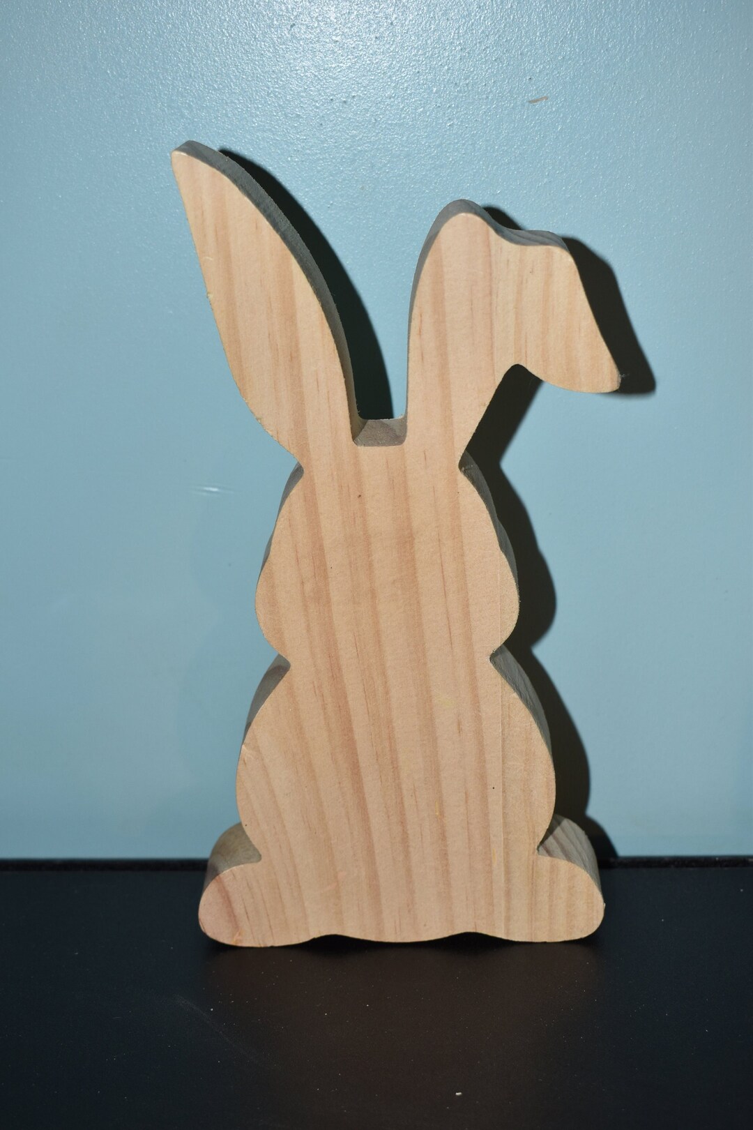 Bunny Rabbit Wood Plaque Unfinished, Unpainted Rabbit Wood Plaque for ...