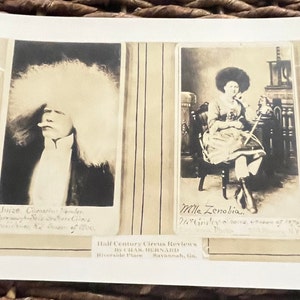 Vintage 1800's Circus Photos, Charles Tripp, the Armless Wonder, Wm ...