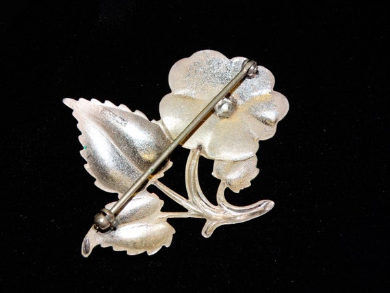 Vintage Blue Enamel Flower Pin, Baby Blue, Dainty Flo… - Gem