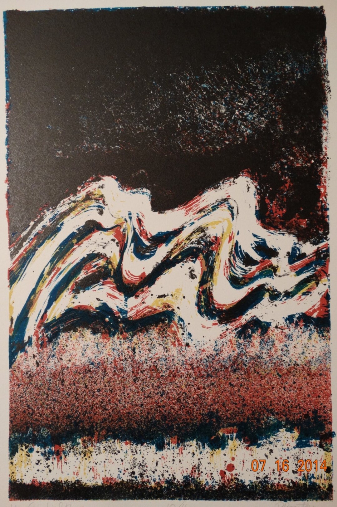 Vintage 1980's Art Print Marfa Lights Printed on Rag Paper 10/16 Signed ...