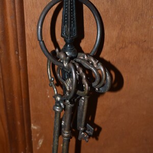 Vintage Ring of Keys, Decoration Keys, Prop Keys, Victorian Style Keys ...