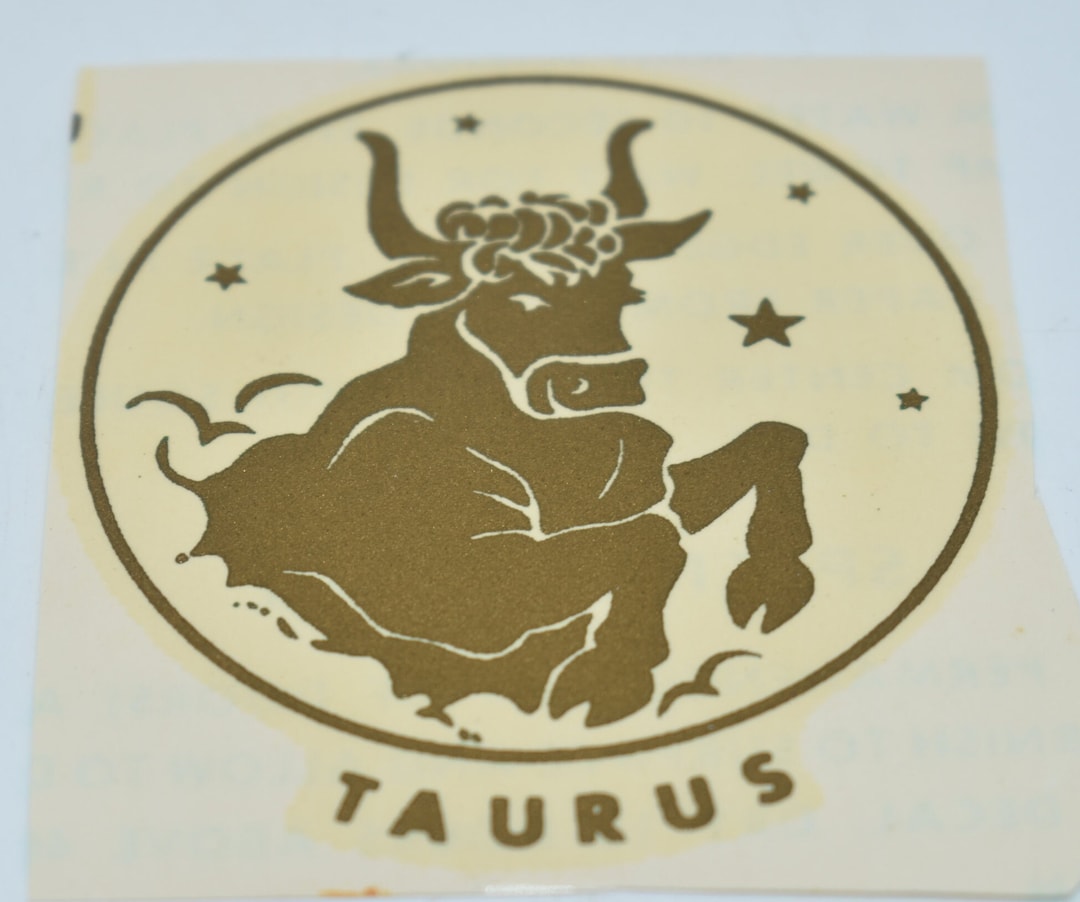 Vintage Taurus Zodiac Sign Decal, Water Solvable Decal, Celestial - Etsy