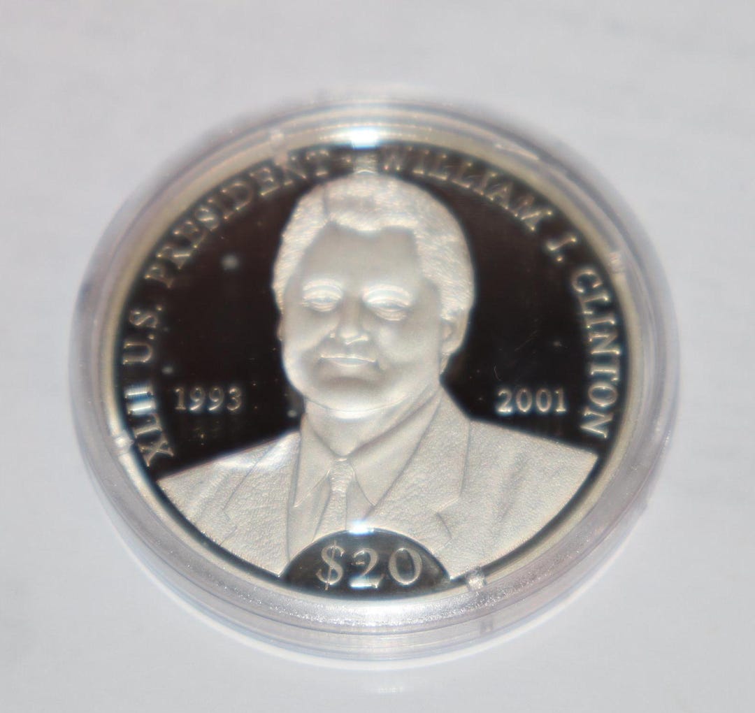 2000 William J. Clinton .999 Silver Coin: Republic of Liberia - Etsy