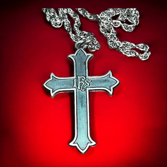 Retired James Avery IHS Christogram Jesus Cross Penda… - Gem