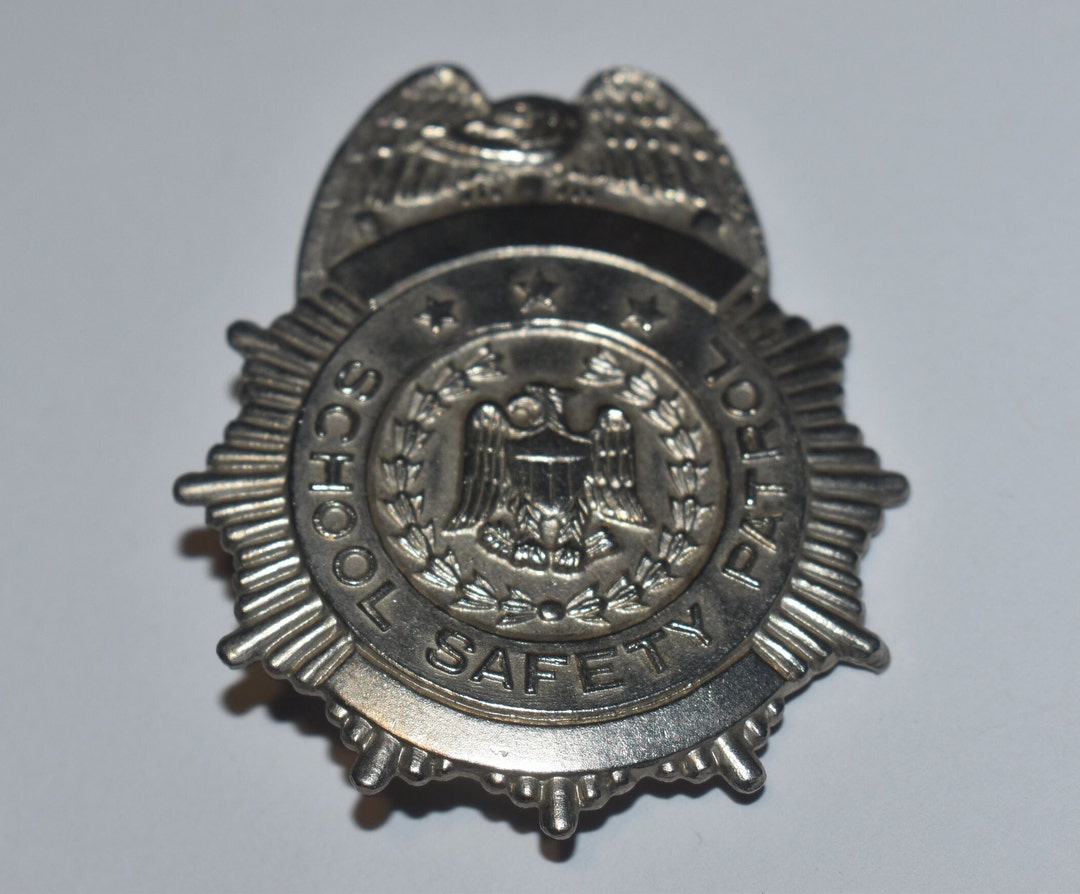 Vintage School Safety Patrol Badge Officer, Crossing Guard Badge, Eagle ...