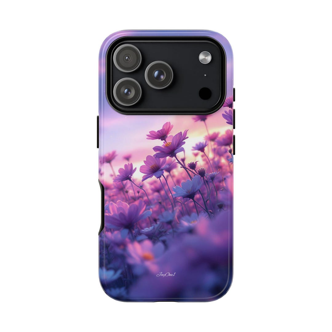 Dreamy Cosmic Flower Field Phone Case: Pastel Nebula Sky - Etsy