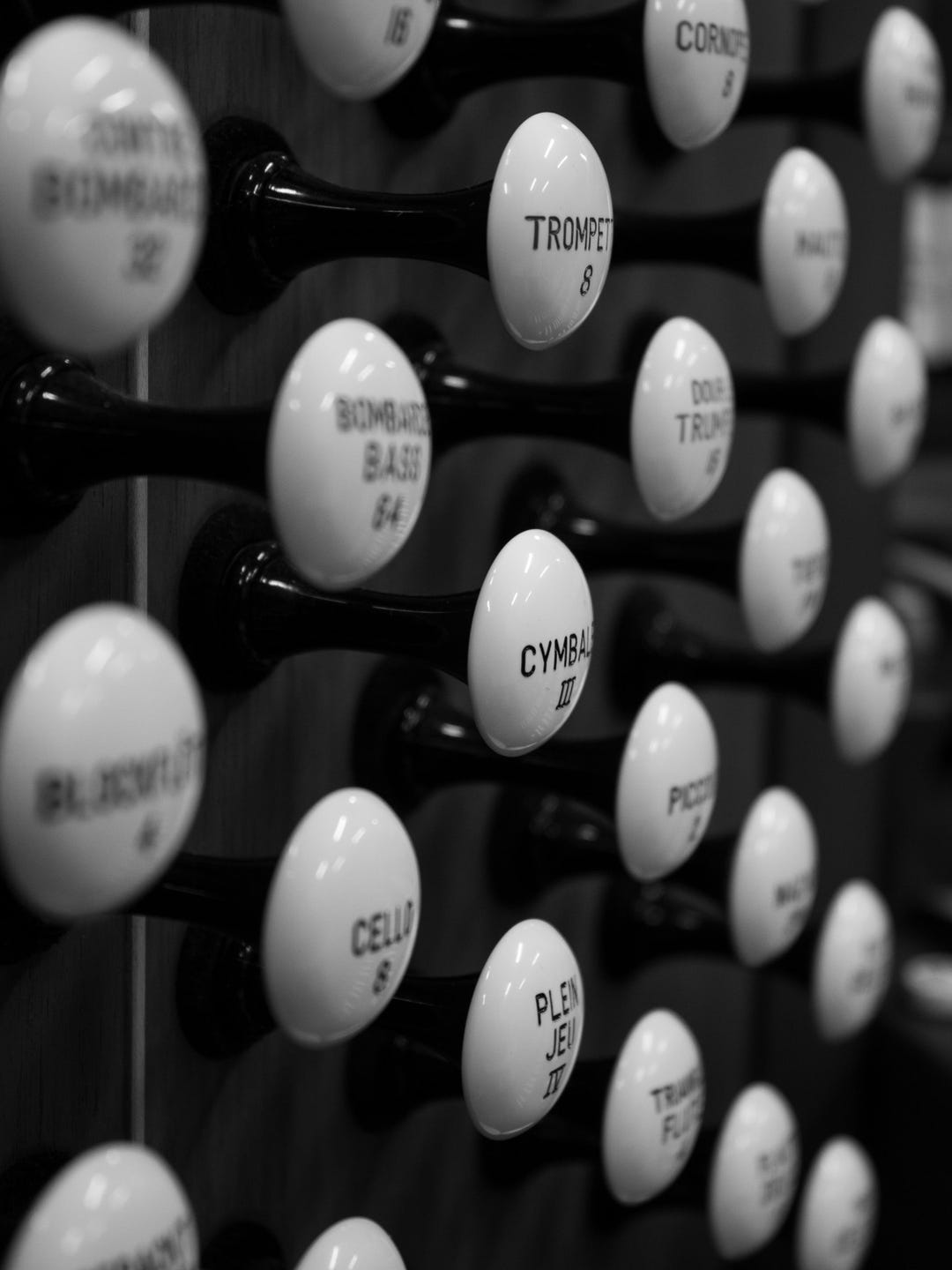 Black and White Organ Knobs Downloadable Print (4608 × 3456 Px) - Etsy