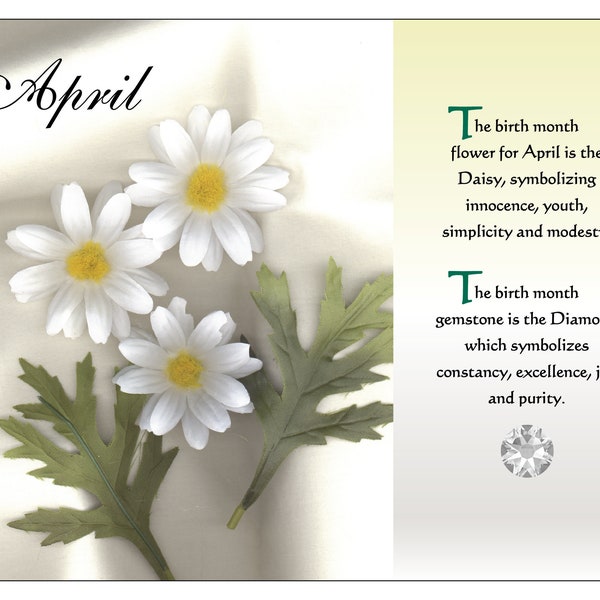 April Month Poster - Etsy