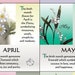 Birth Month Poster Gemstone Birthday Art Print 11x14 / 11x17 - Etsy