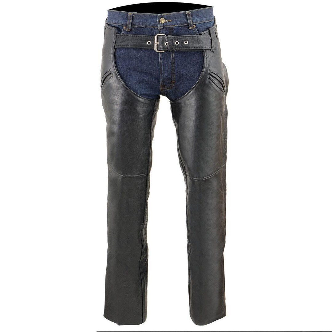 Genuine Brown Leather Chaps for Men | Real Leather Biker Chaps | Custom ...