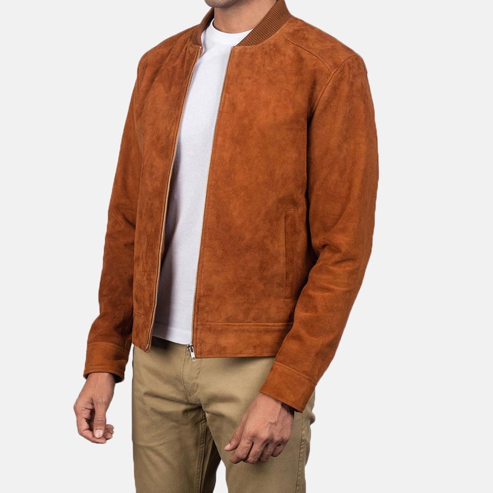 Classic Suede Jacket, Men Suede Jacket, Retro Suede Jacket, Casual ...
