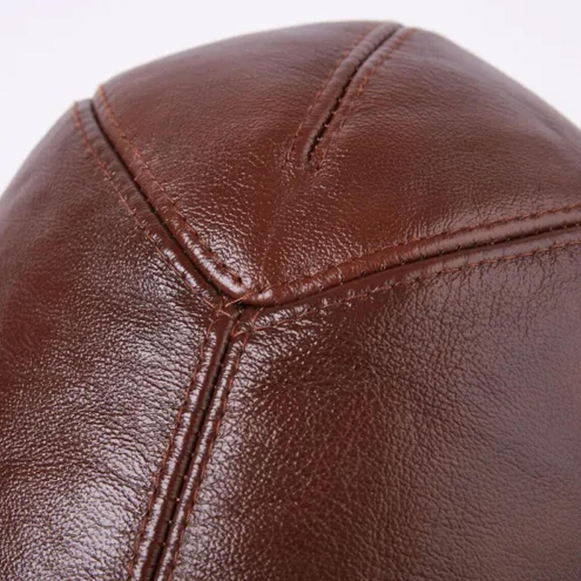 Men Leather Newsboy Hat Cap Beret Gatsby Flat Cabbie Baker Driving ...